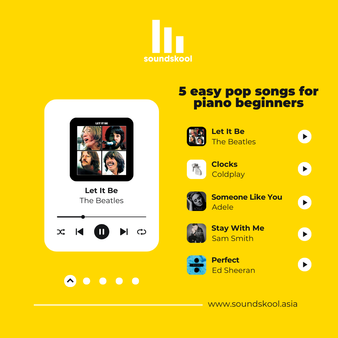 5 Easy Pop Songs for Piano Beginners